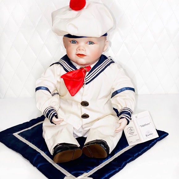 Other | Vintage 8s Matthew Knowles Picture Perfect Baby Boy Sailor Doll ...